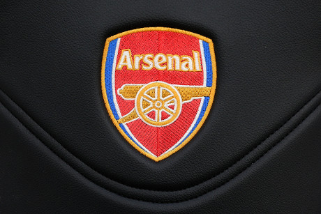 Arsenal Badge On Seat Home Dugout Editorial Stock Photo - Stock Image ...