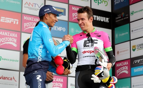 Colombian Cyclist Nairo Quintana Movistar L Editorial Stock Photo ...