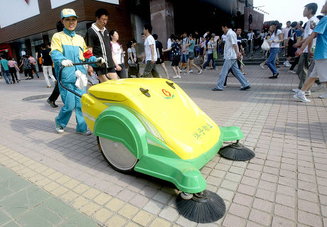 New Type Environmentfriendly Sweeping Car Appears Editorial Stock Photo ...