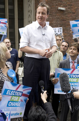 Conservative Leader David Cameron Speaking Editorial Stock Photo ...