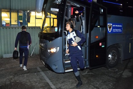 Afc Wimbledon Players Getting Off Team Editorial Stock Photo - Stock ...