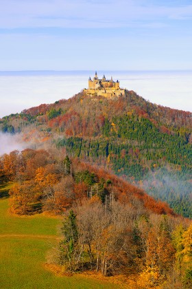 Hohenzollern Castle Early Mist Swabian Alb Editorial Stock Photo ...