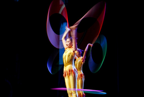Young Chinese Acrobatic Dancers Perform Hula Editorial Stock Photo ...