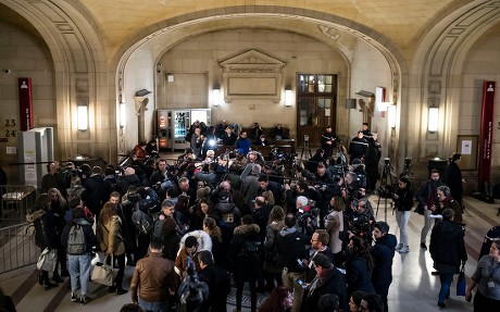 Laywers Media Gather Outside Courtroom Where Editorial Stock Photo ...