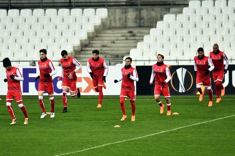 Braga Players Warm During Their Teams Editorial Stock Photo - Stock ...
