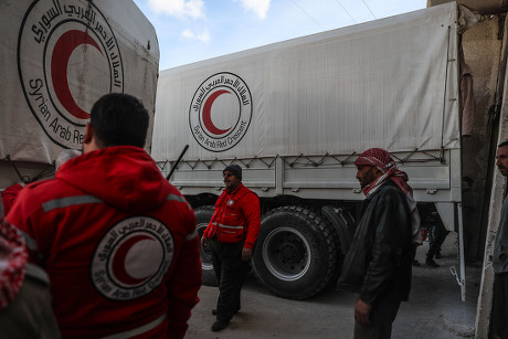 Volunteers Syrian Arab Red Crescent Sarc Editorial Stock Photo - Stock ...