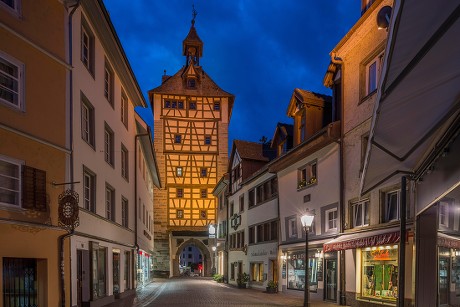 Hussenstrasse Schnetz Gate On Right Back Editorial Stock Photo - Stock ...