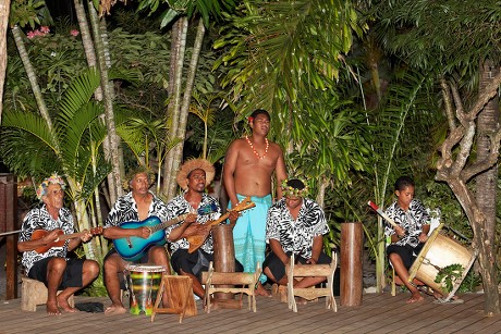 Traditional Music Band Under Palm Trees Editorial Stock Photo - Stock ...