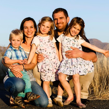 Model Released Family Portrait Parents Three Editorial Stock Photo ...