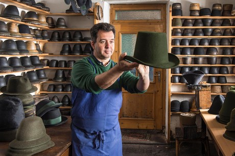 Model Released Hatter Examining Finished Wool Editorial Stock Photo ...
