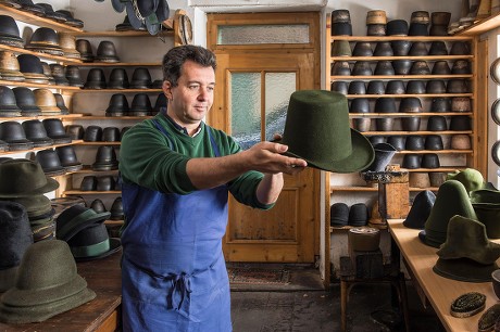 Model Released Hatter Examining Finished Wool Editorial Stock Photo ...