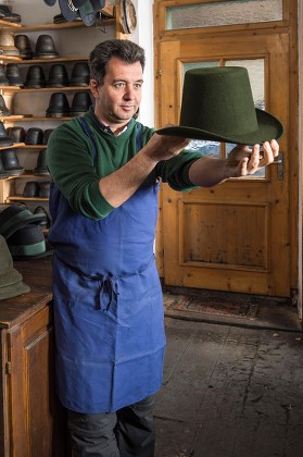 Model Released Hatter Examining Finished Wool Editorial Stock Photo ...