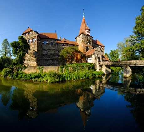 Lauf Castle River Pegnitz Lauf Pegnitz Editorial Stock Photo - Stock ...