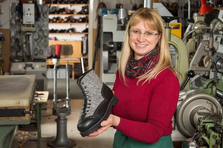 Model Released Shoemaker Woman Holding Finished Editorial Stock Photo ...