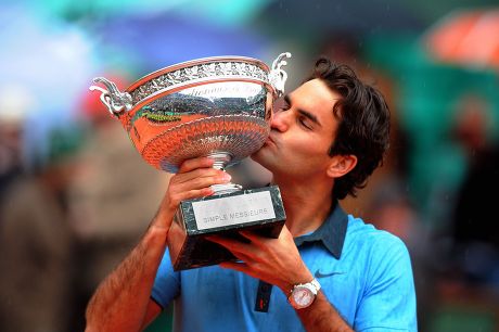 Roger Federer Roland Garros Trophy Editorial Stock Photo - Stock Image ...