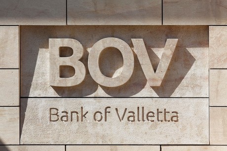Bov Bank Valletta Logo On Building Editorial Stock Photo - Stock Image ...