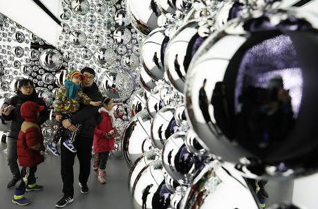 Visitors Walk Inside Blackest Building World Editorial Stock Photo ...