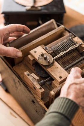 Model Released Barrel Organ Builder Finished Editorial Stock Photo ...
