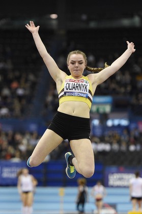 Megan Marrs Celebrates Winning Indoor Womens Editorial Stock Photo ...