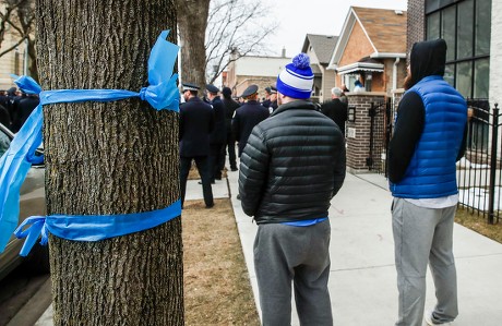 Chicago Police Commander Paul Bauer funeral, USA - 17 Feb 2018 Stock ...