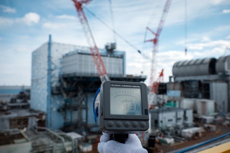 Tepco Staff Uses Geiger Counter Front Editorial Stock Photo - Stock ...