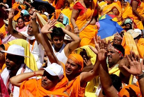 Indian Devotees Chant Local Tunes During Editorial Stock Photo - Stock ...