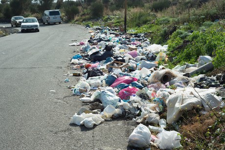 Garbage On Street Adrano Province Catania Editorial Stock Photo - Stock ...