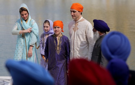Canadian Prime Minister Justin Trudeau and family visit Amritsar, India ...