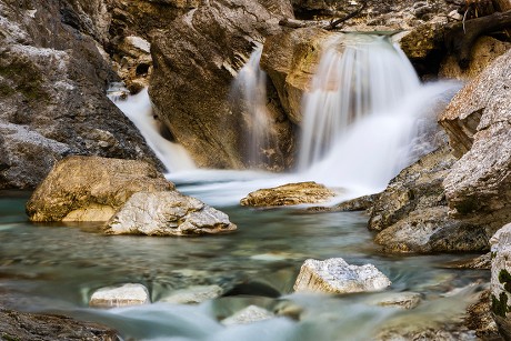 Small Waterfall Garnitzenklamm Hermagor District Carinthia Editorial ...