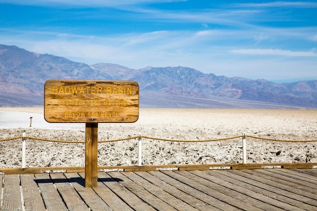 Lowest Point North America Badwater Basin Editorial Stock Photo - Stock ...