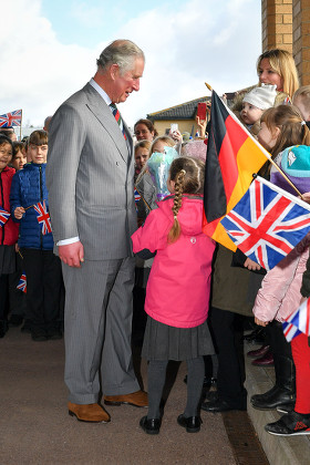 Prince Charles Meets School Children Innsworth Editorial Stock Photo ...