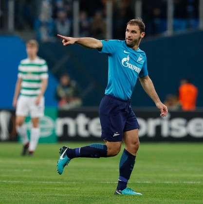Branislav Ivanovic Zenit Celebrates After Scoring Editorial Stock Photo ...