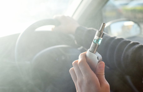 Person Vaping While Driving Car Editorial Stock Photo - Stock Image ...
