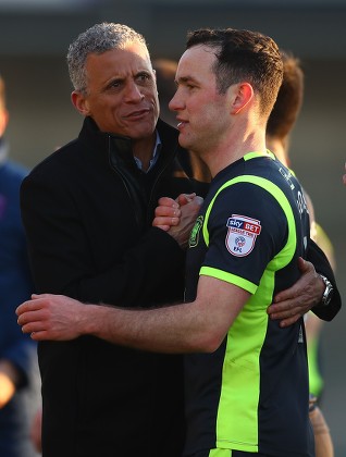 Carlisle United Manager Keith Curle Celebraets Editorial Stock Photo ...