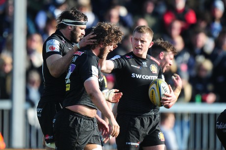 Try Celebrations Alec Hepburn Exeter Chiefs Editorial Stock Photo ...
