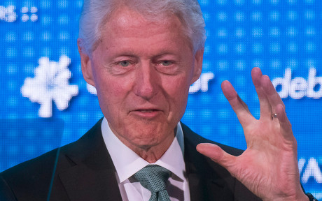 Former Us President Bill Clinton Delivers Editorial Stock Photo - Stock ...