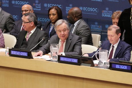 United Nations ECOSOC Council meeting, New York, USA - 27 Feb 2018 ...