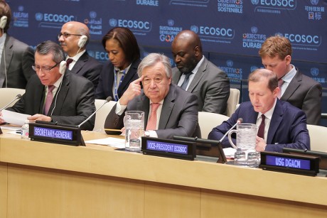 United Nations ECOSOC Council meeting, New York, USA - 27 Feb 2018 ...
