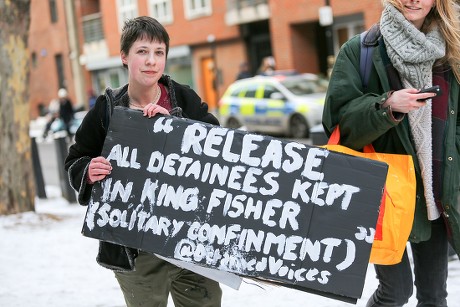Solidarity demonstration for Yarl's Wood hunger strikers, London, UK ...
