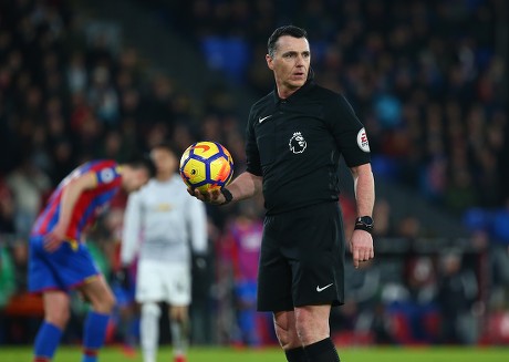 Referee Neil Swarbrick During Premier League Editorial Stock Photo ...
