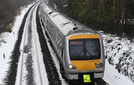 Train Operates Icy Conditions High Wycombe Editorial Stock Photo ...
