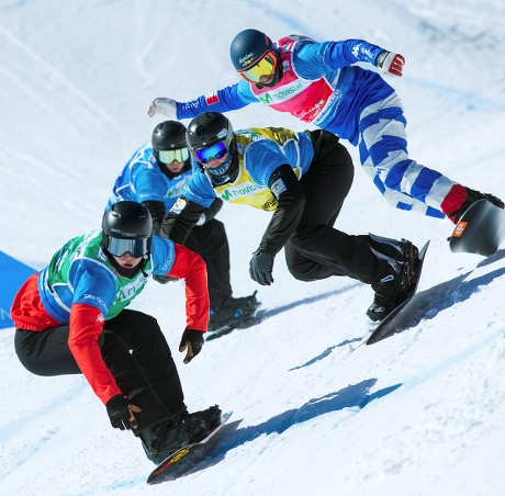 Australian Snowboarder Adam Dickson Austrian Julian Editorial Stock ...
