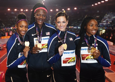 Us Relay Team Celebrates Winning Gold Editorial Stock Photo - Stock ...