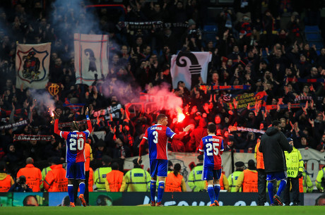 Fc Basel Fans Let Off Flare Editorial Stock Photo - Stock Image ...