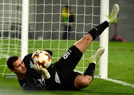 Zenits Goalkeeper Andrey Lunev Reacts During Editorial Stock Photo ...