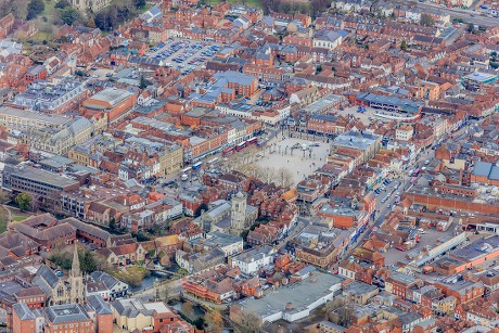 Aerial View Salisbury City Centre Market Editorial Stock Photo - Stock ...