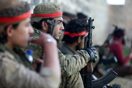 Free Syrian Army Soldier Receives Bucket Editorial Stock Photo - Stock ...