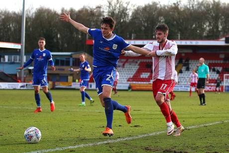 Dean Bowditch Stevenage Scores Second Goal Editorial Stock Photo ...