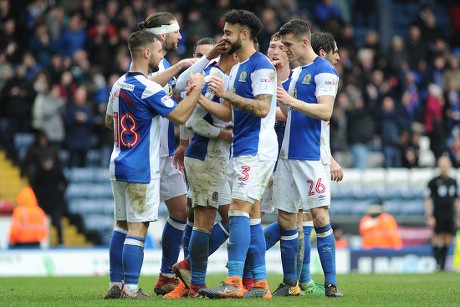 Blackburn Rovers Celebrate 10 Goal Infront Editorial Stock Photo ...