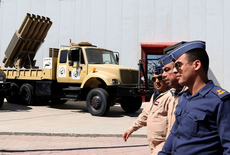 Iraqi Officers Walk Near Alnimr Rocket Editorial Stock Photo - Stock ...